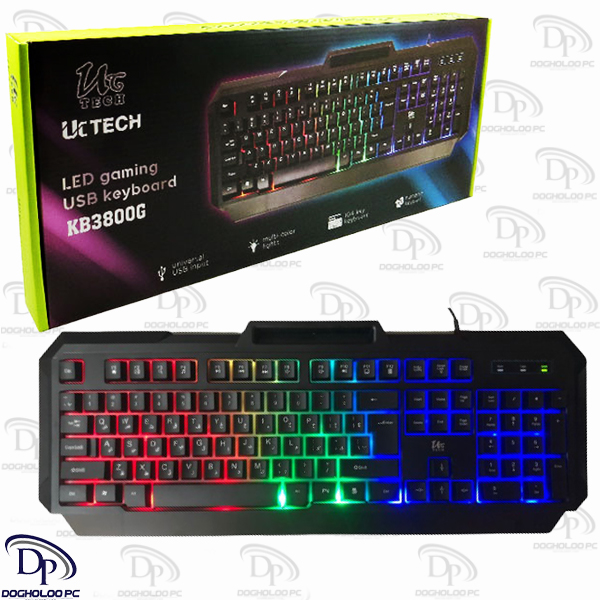 کامپیوتر دوقلو | کیبورد گیمینگ UCTECH مدل KB3800G